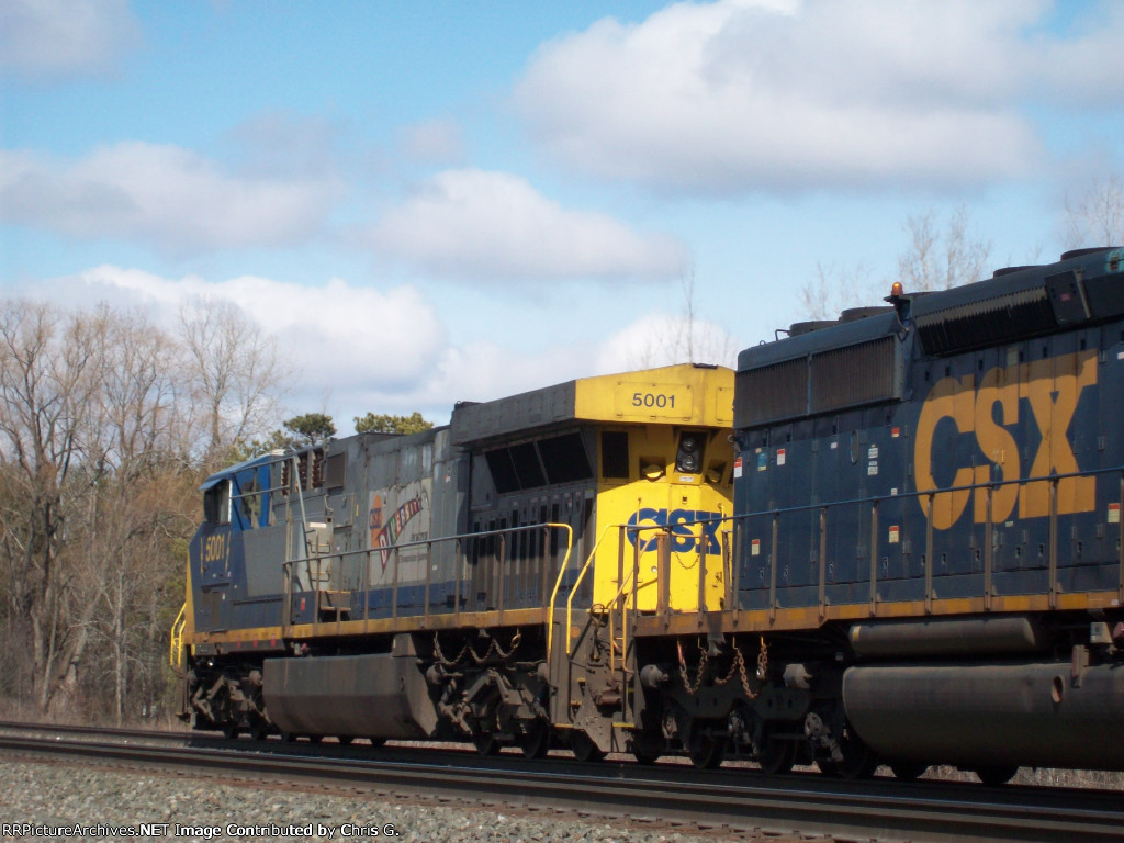 Trailing Shot of CSX 5001, The Diversity in Motion Unit!